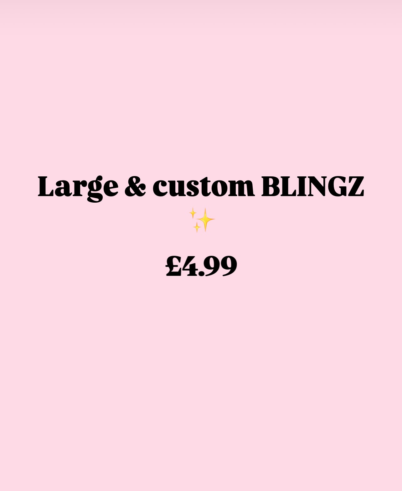 Large blingz (customs included) (£4.99) – BridleBlingz